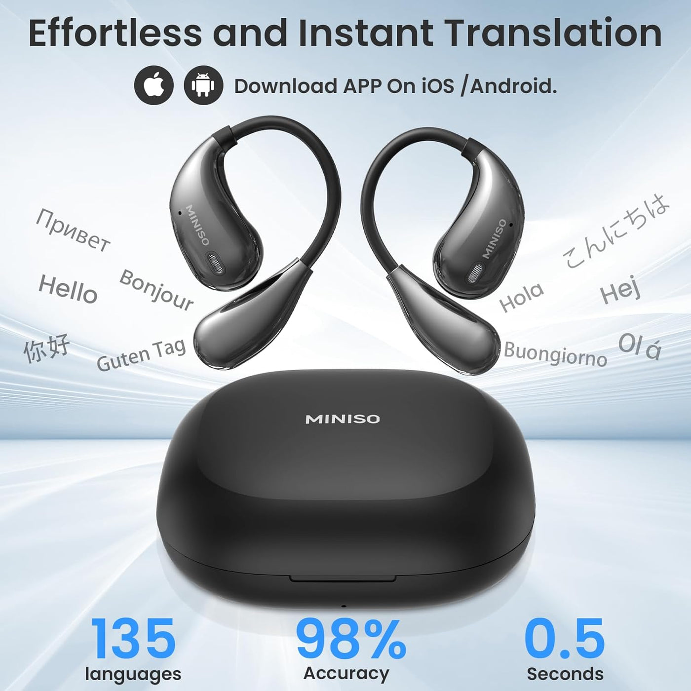 MINISO X33 AI Translation Earbuds – Minisobeat